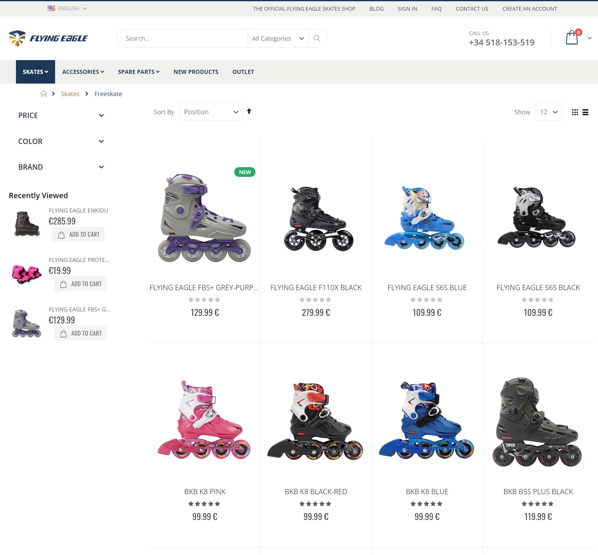 Nueva tienda oficial Flying Eagle - Inlineonline